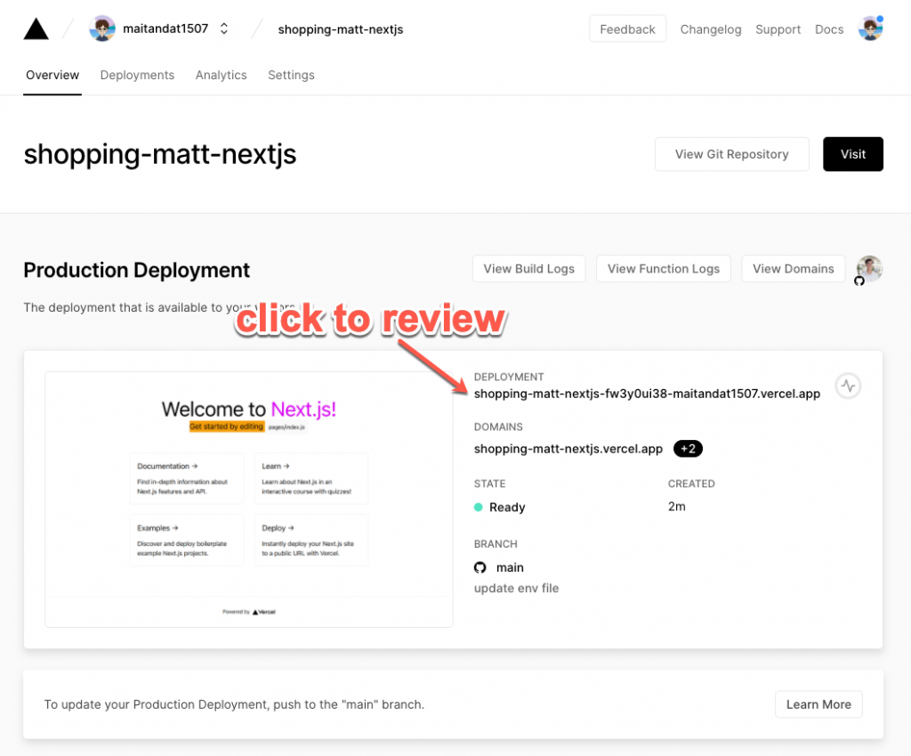 Dựng Demo Project Nextjs Với Tailwindcss Và Deploy Với Vercel Matiandas Blog